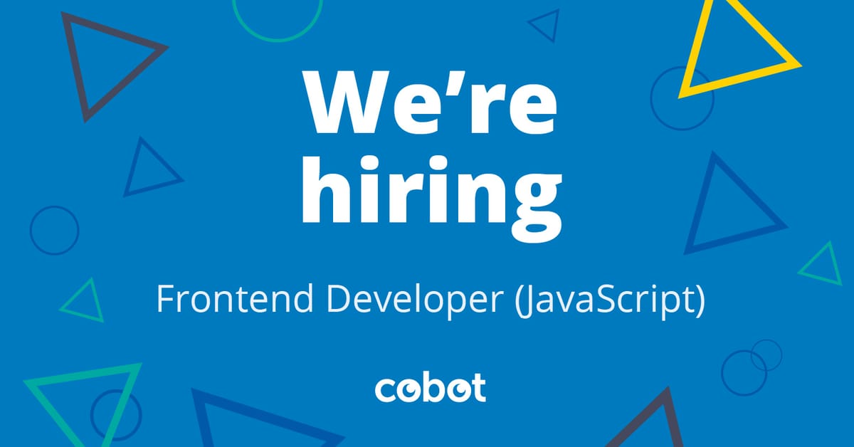 We’re Hiring: Frontend JavaScript Developer | Cobot